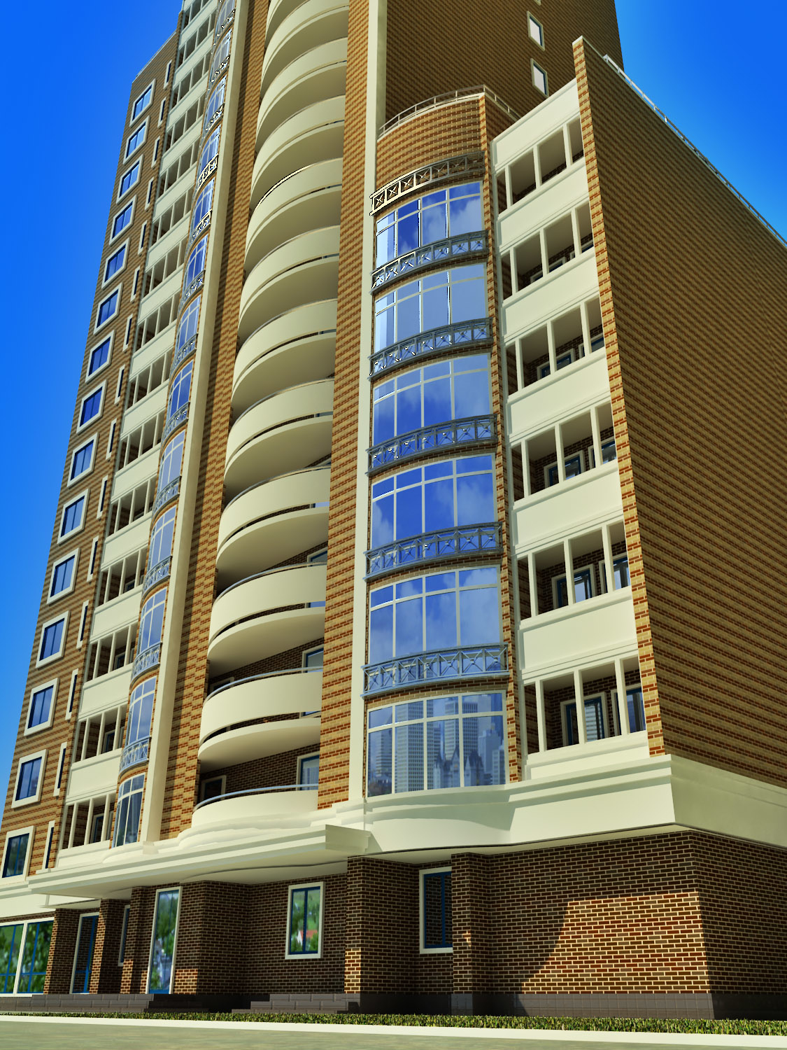 3d model skyscraper house