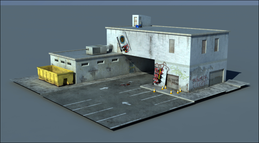 police station 3d model