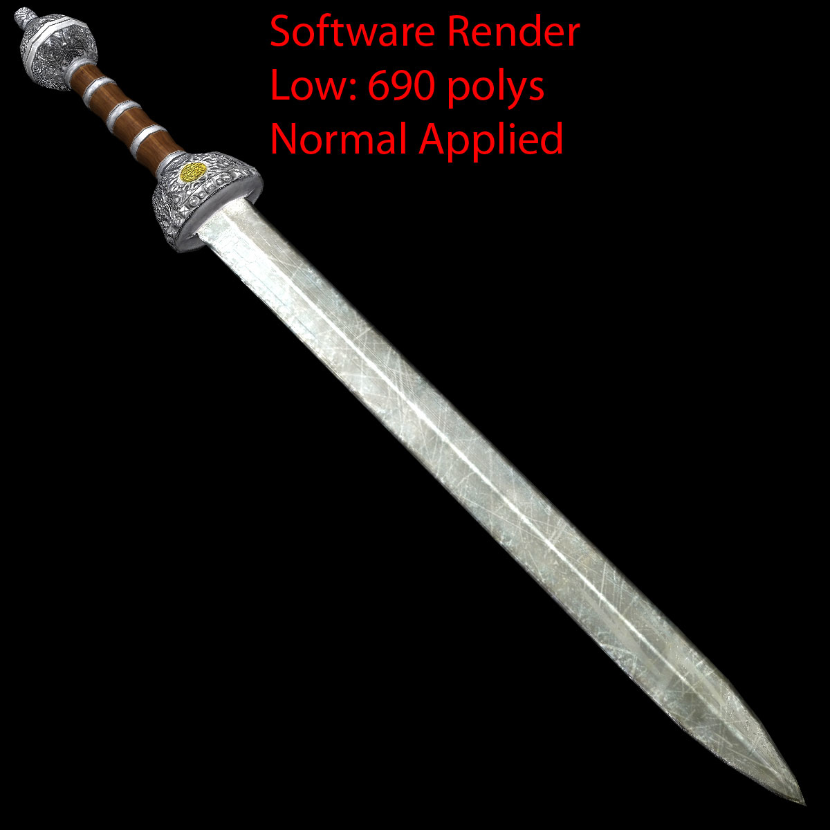 roman gladius 3d model