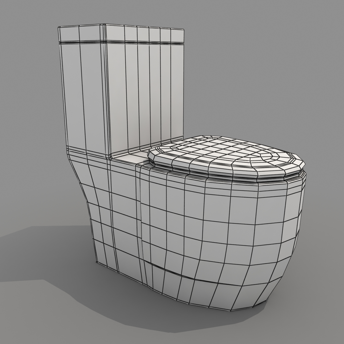 modern toilet 3d model