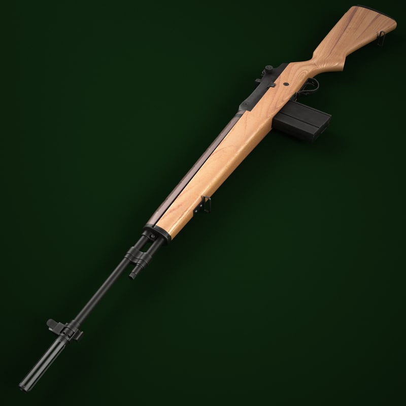 m14 rifle 3d model