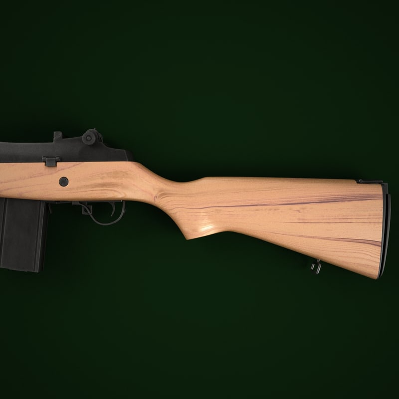 m14 rifle 3d model