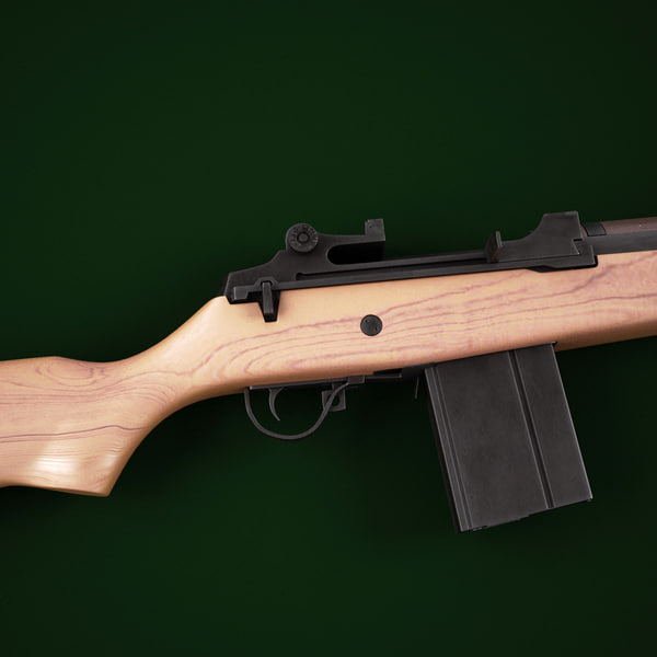 m14 rifle 3d model
