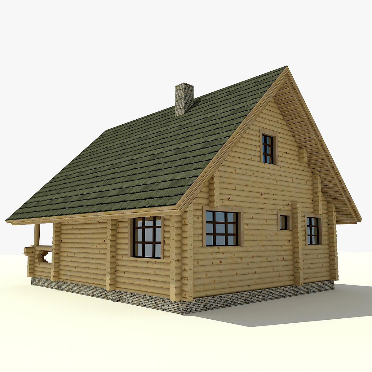 house wooden 3d model