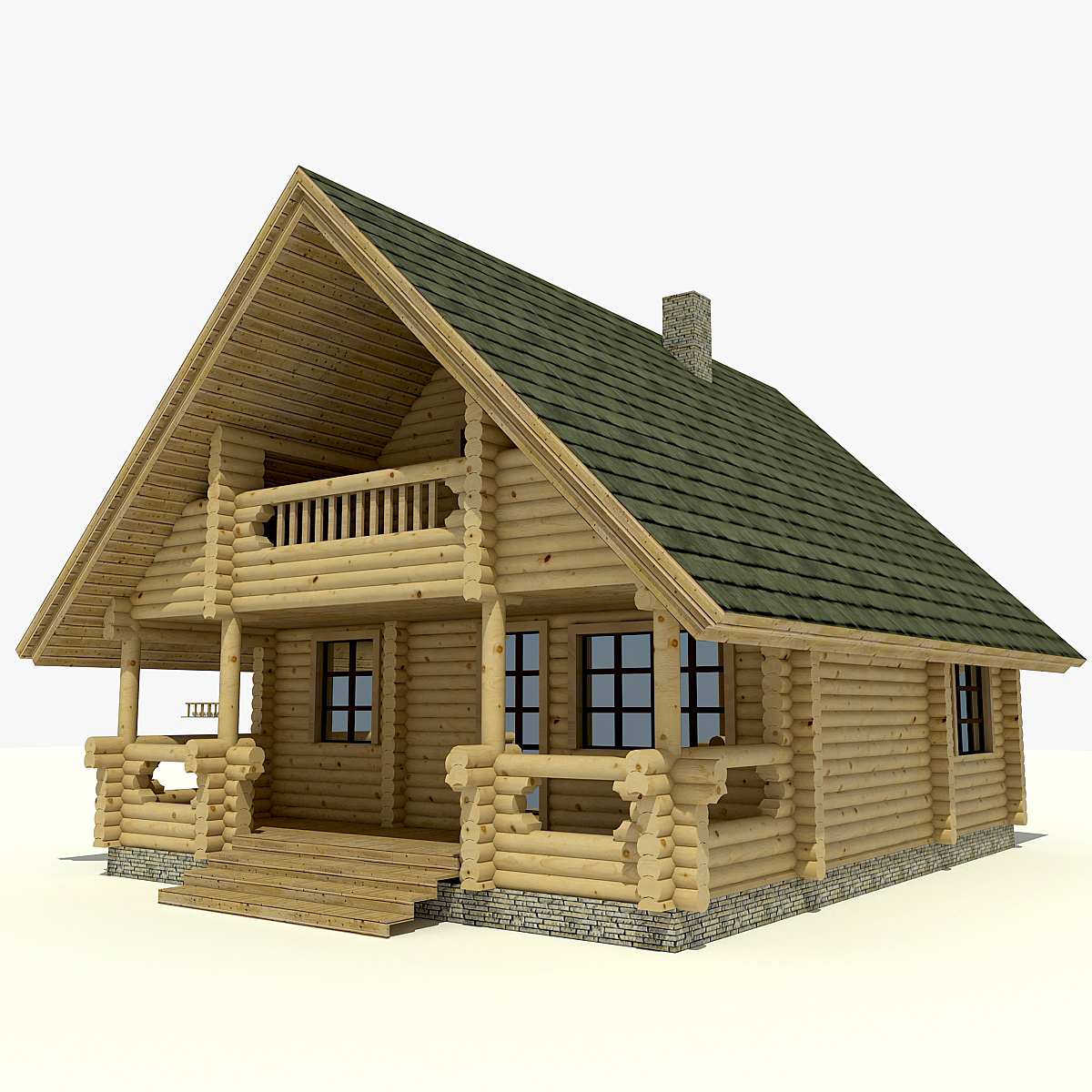 house wooden 3d model