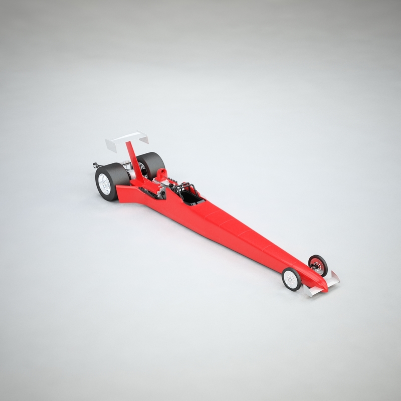 fuel dragster 3d model