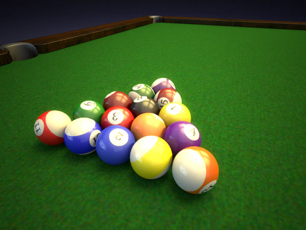 snooker table 3d model