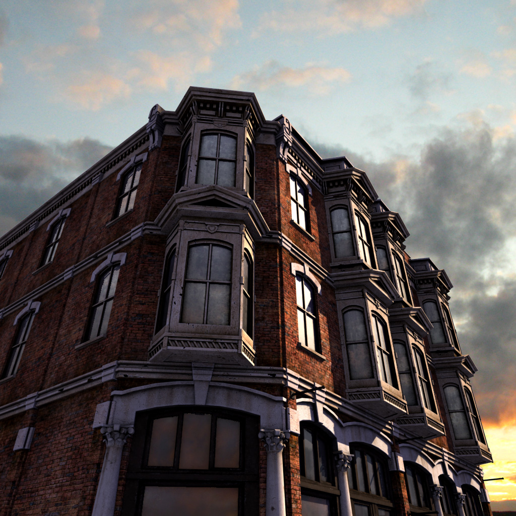 3d model victorian building