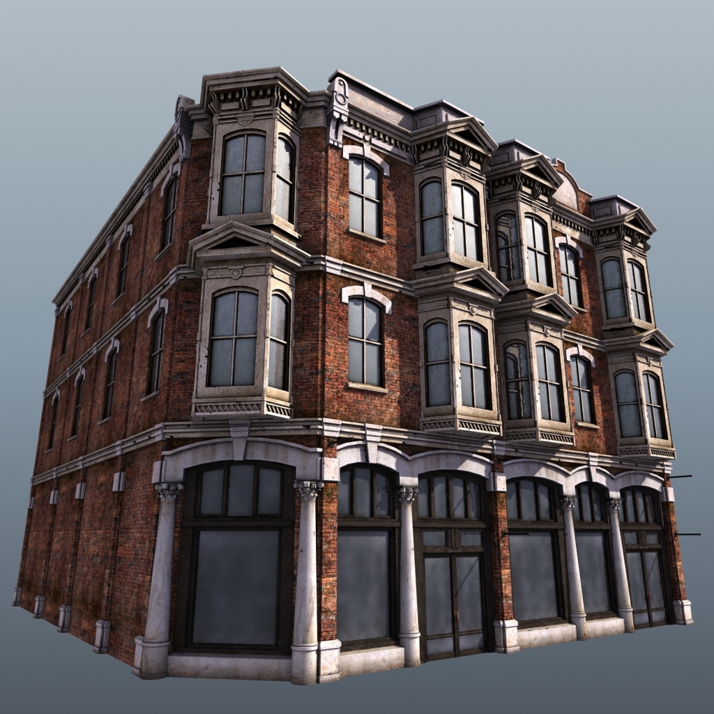 3d model victorian building