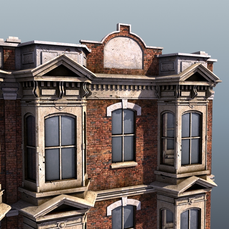 3d model victorian building
