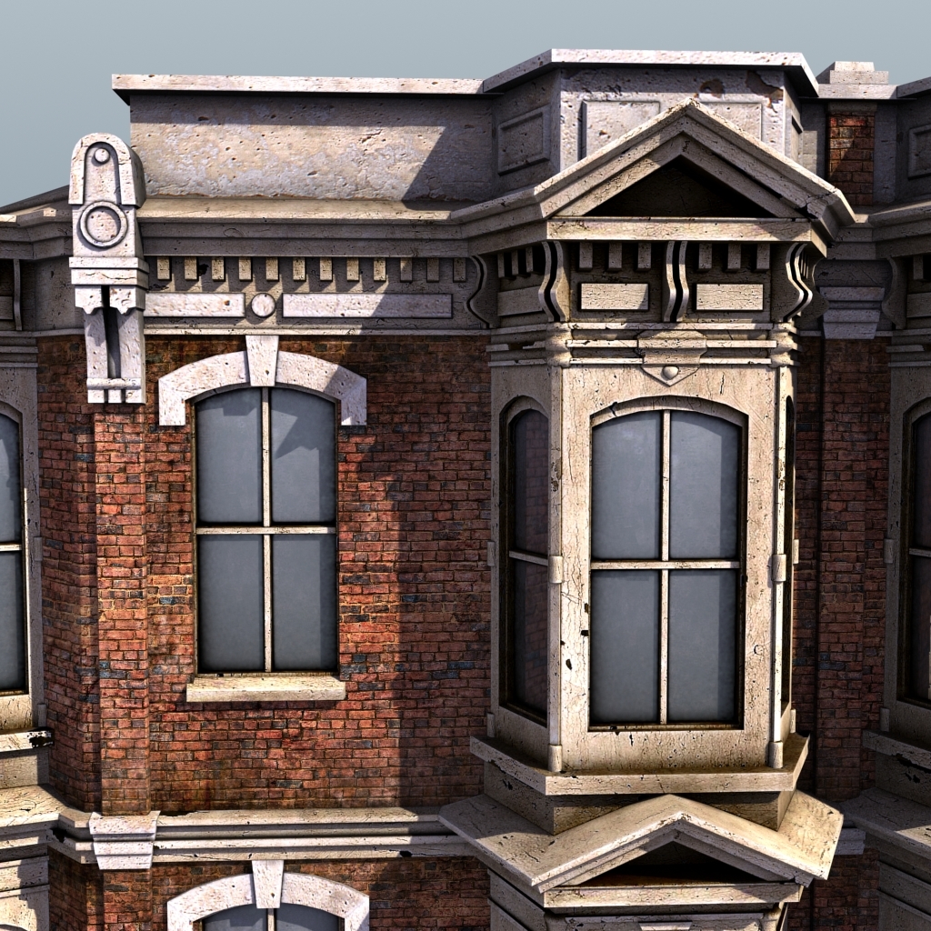 3d model victorian building