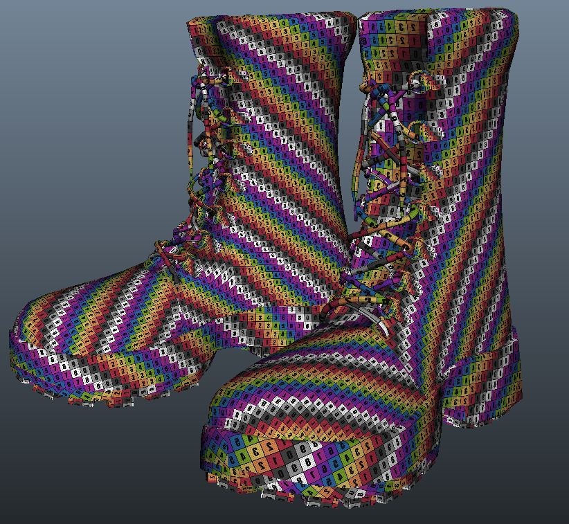 3d model boot accessories