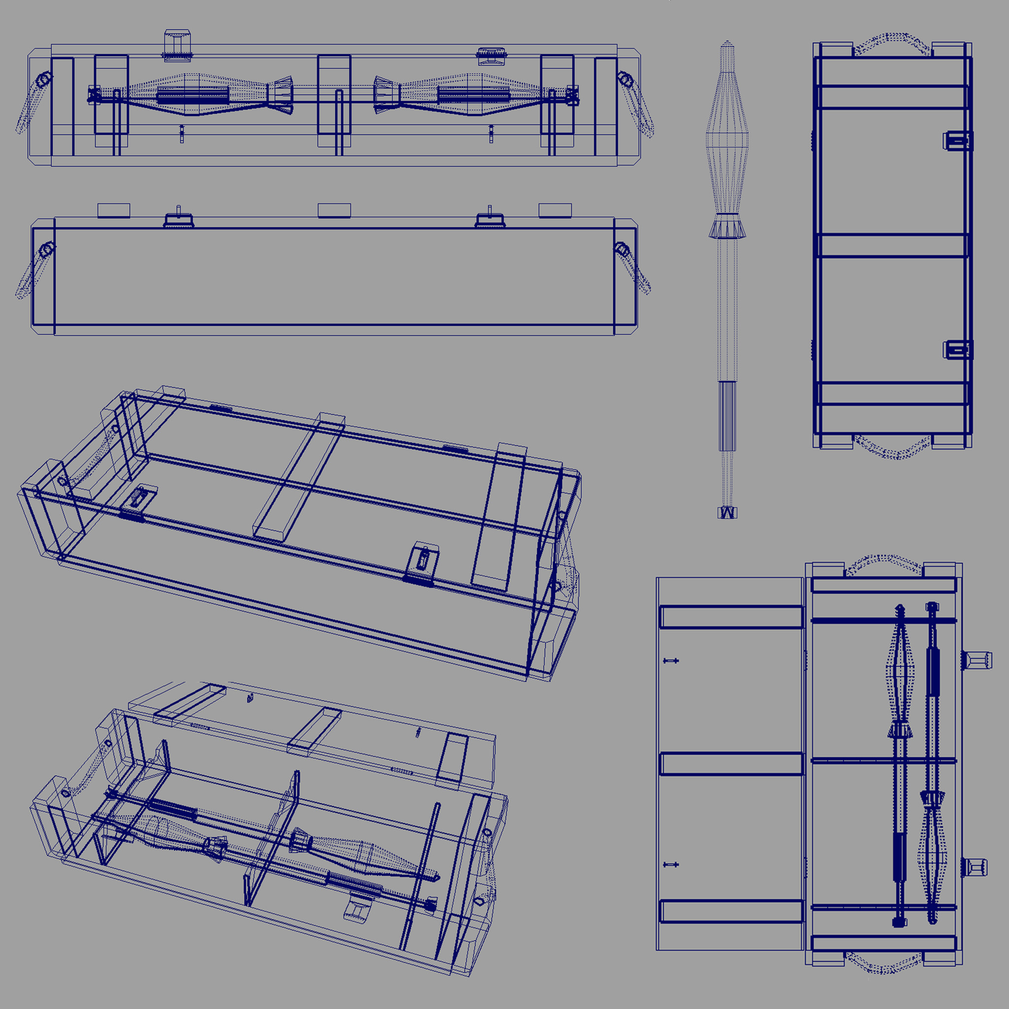 3d Crate Rpg Model