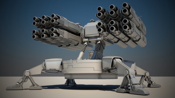 maya spider auto turret