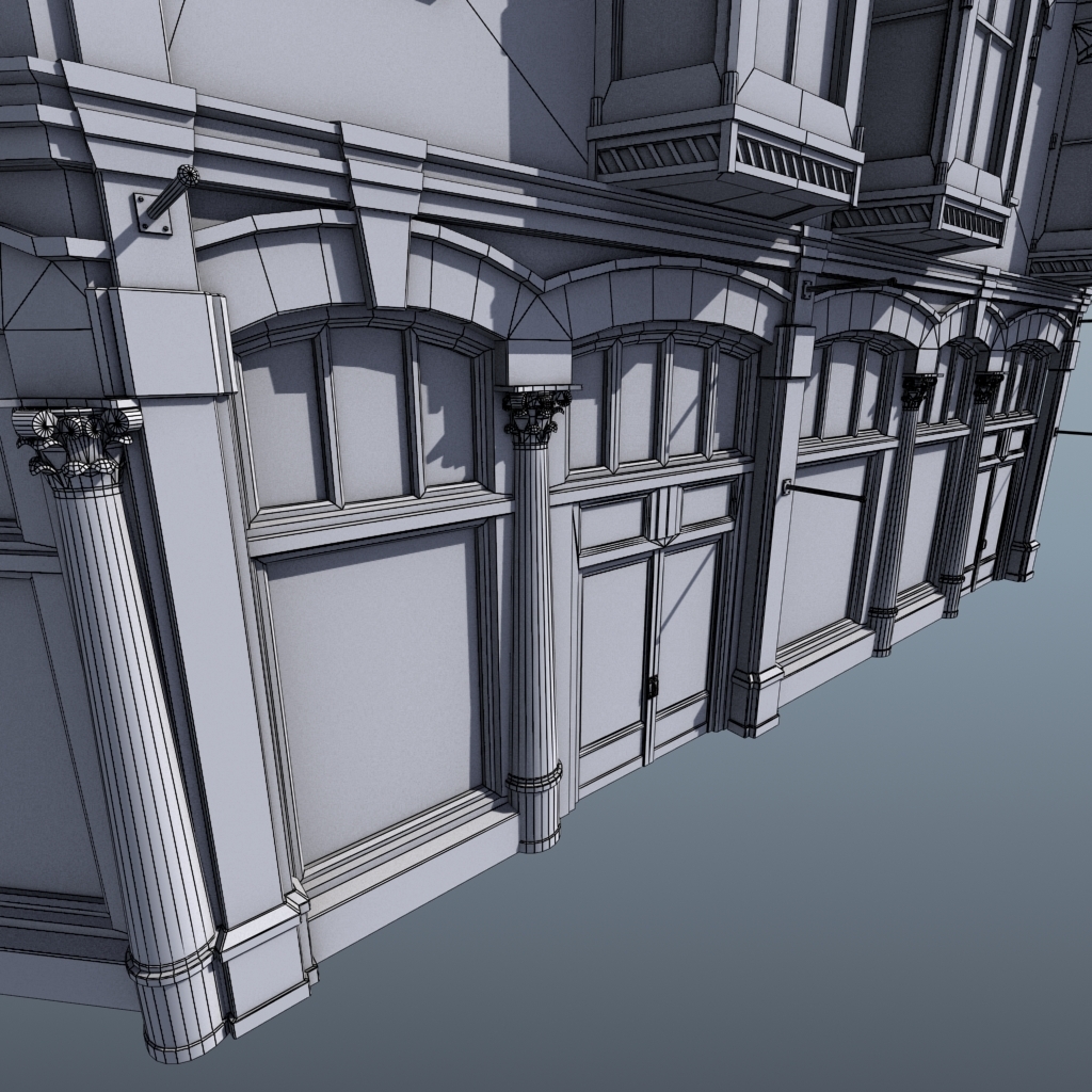 3d model victorian building