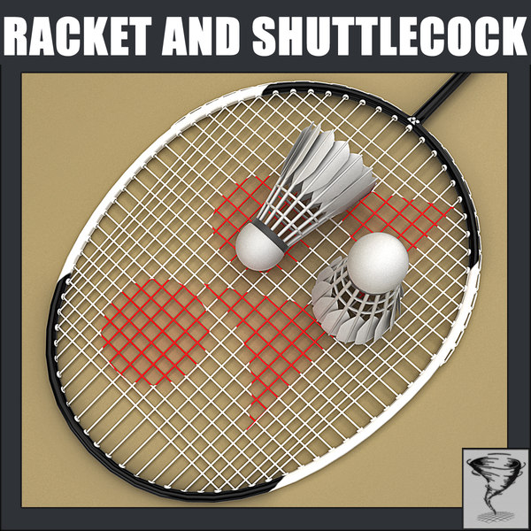 3d badminton shuttlecock