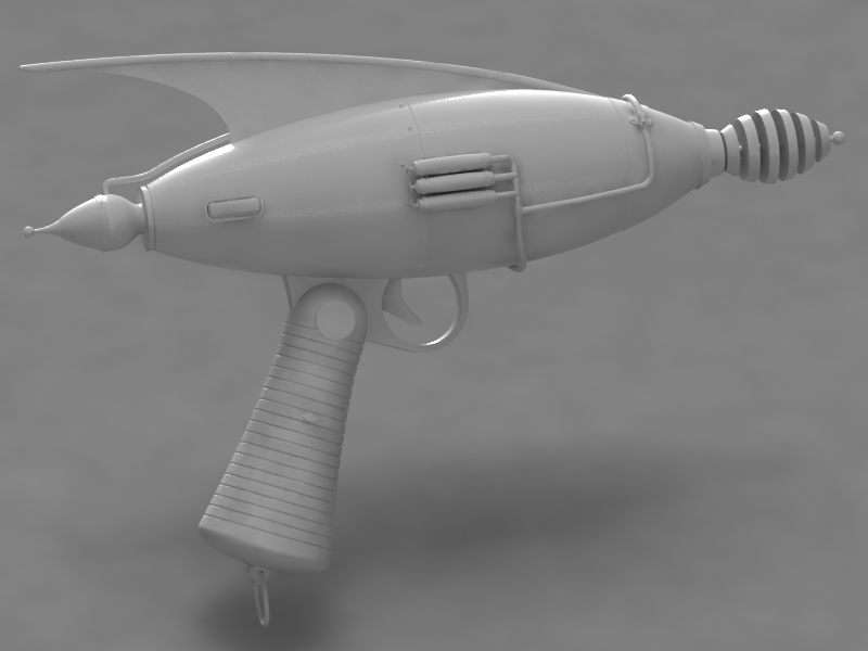 3d model of buck rogers gun