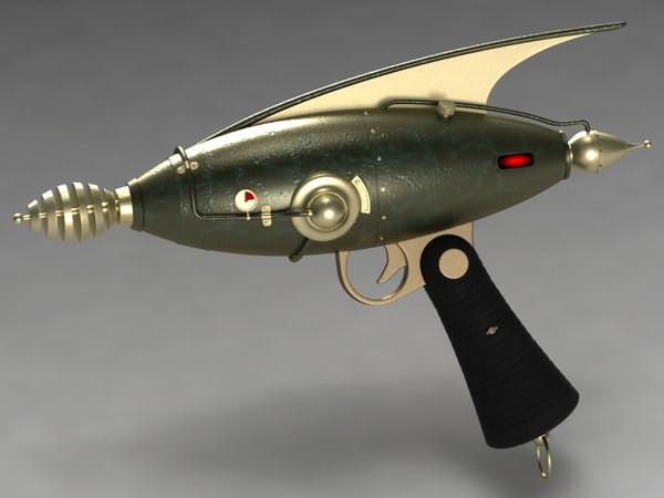 3d model of buck rogers gun