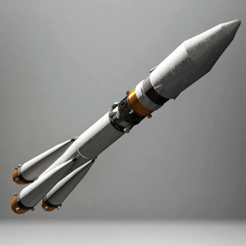 3d vostok 1 capsule rocket