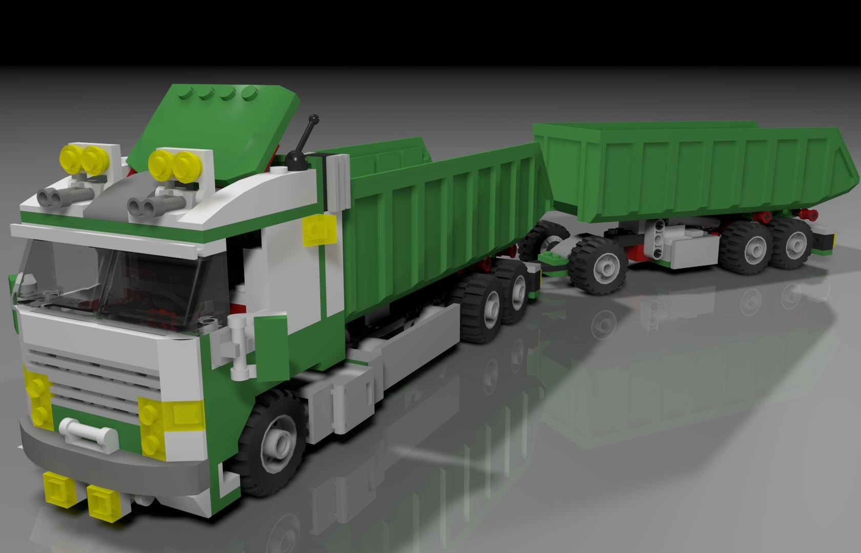3ds max lego big truck