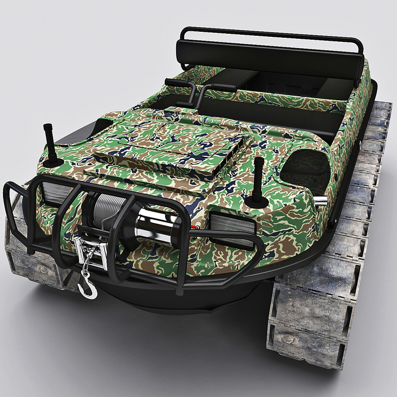 3d amphibious argo 8x8 model