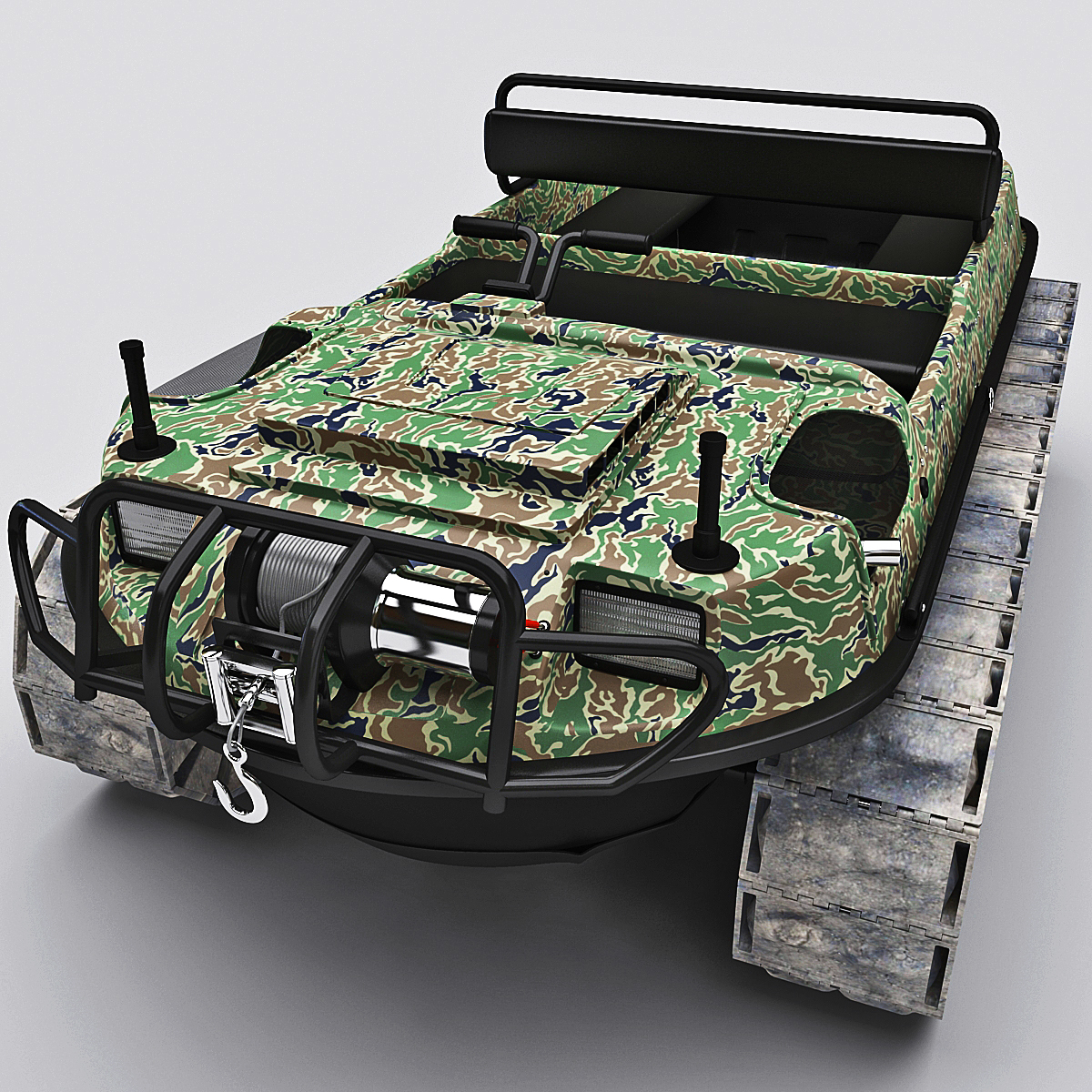 3d amphibious argo 8x8 model