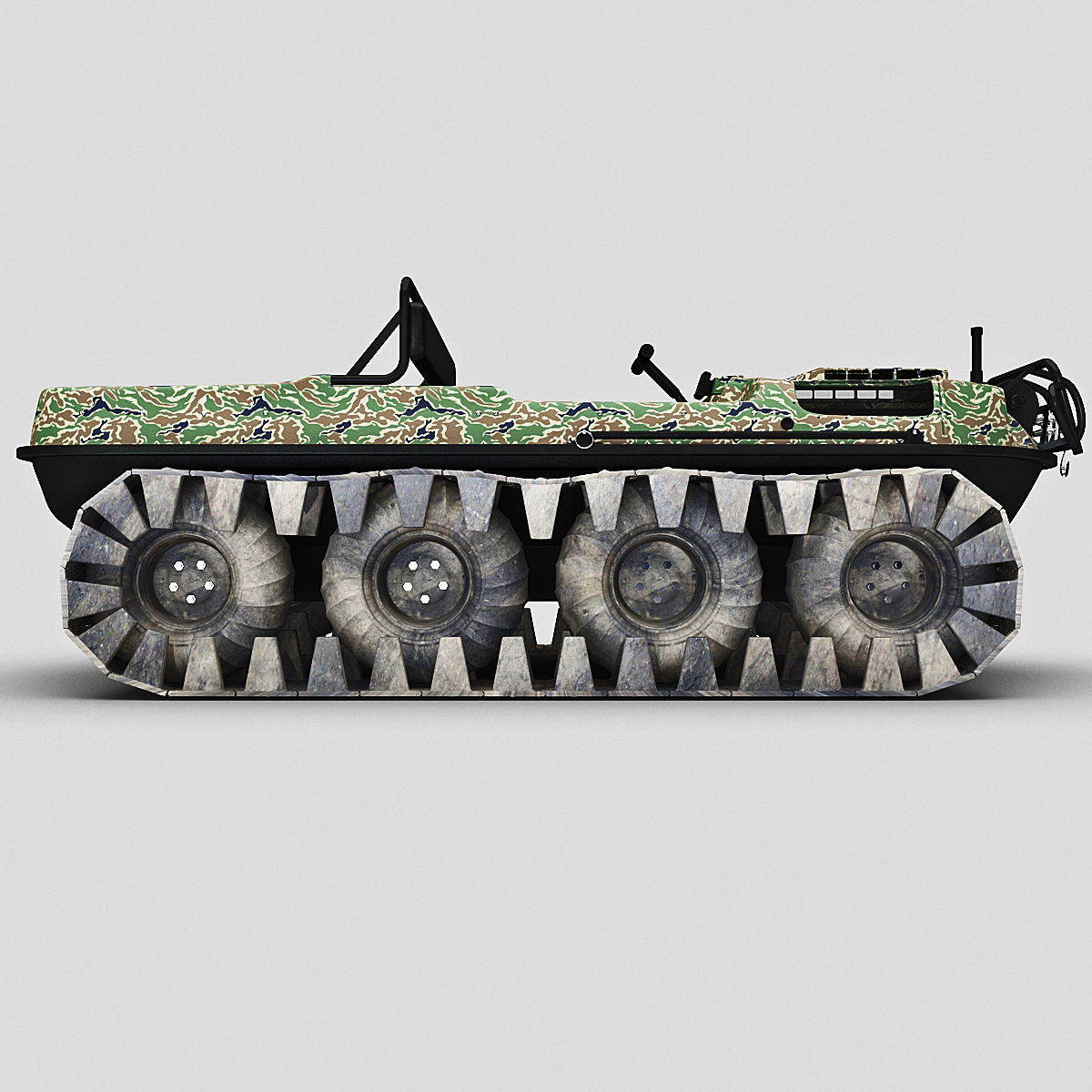 3d amphibious argo 8x8 model