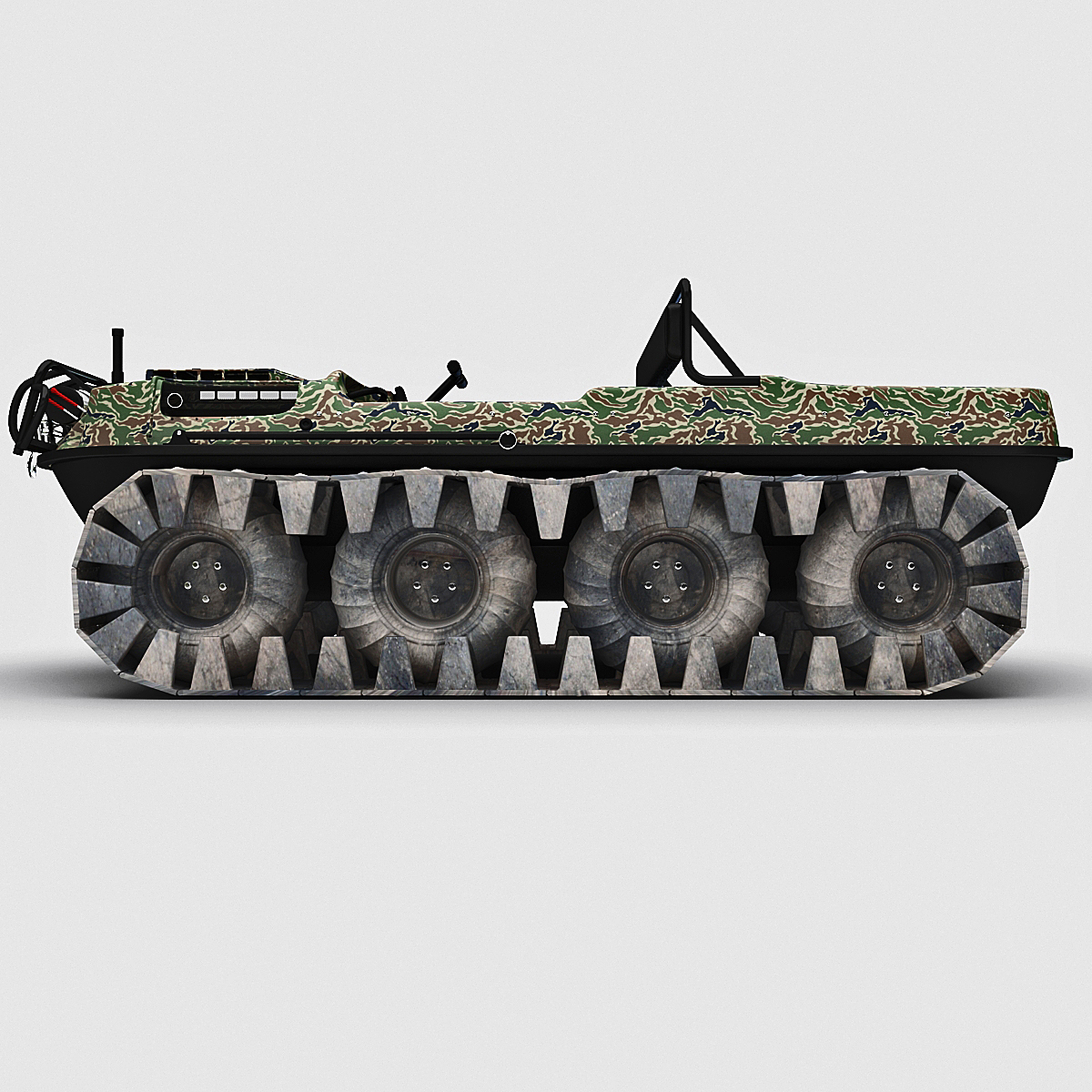 3d amphibious argo 8x8 model