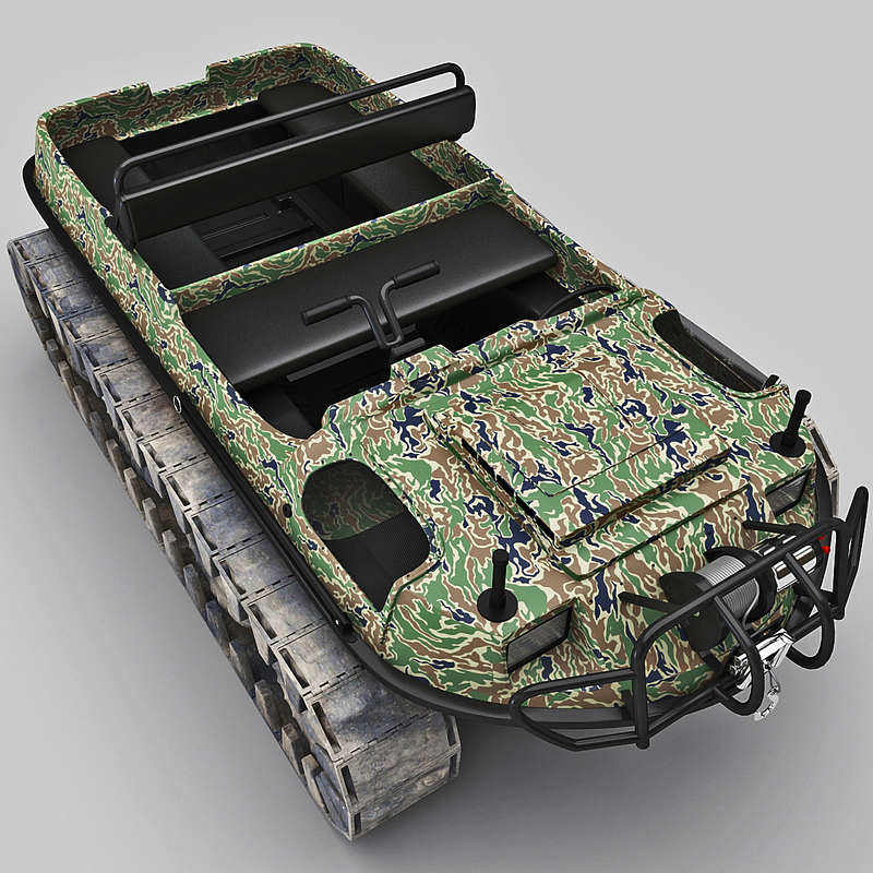 3d amphibious argo 8x8 model