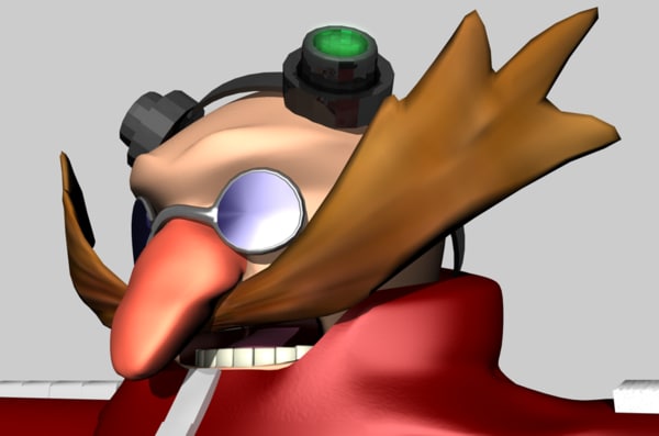 3d dr robotnik eggman sonic hedgehog model