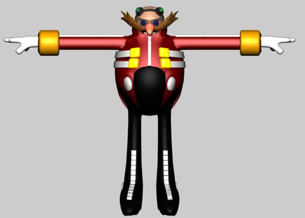 3d dr robotnik eggman sonic hedgehog model