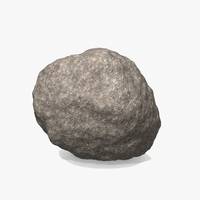 rock boulder 3d max
