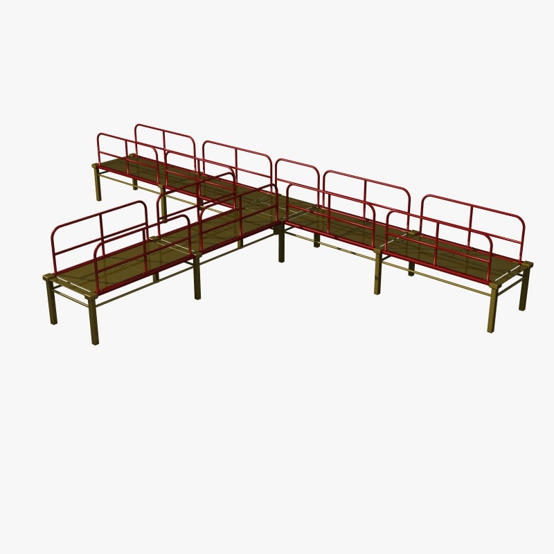 3d metal bridge model