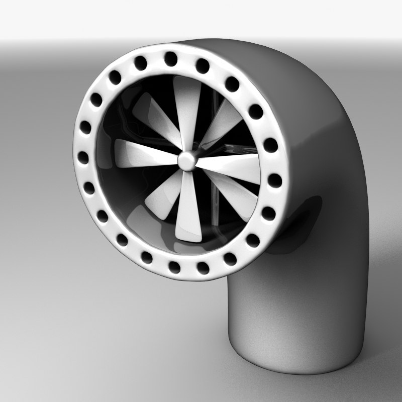 vent pipe propeller 3d model