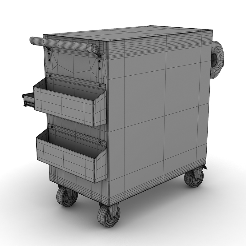 3d tools trolley box model