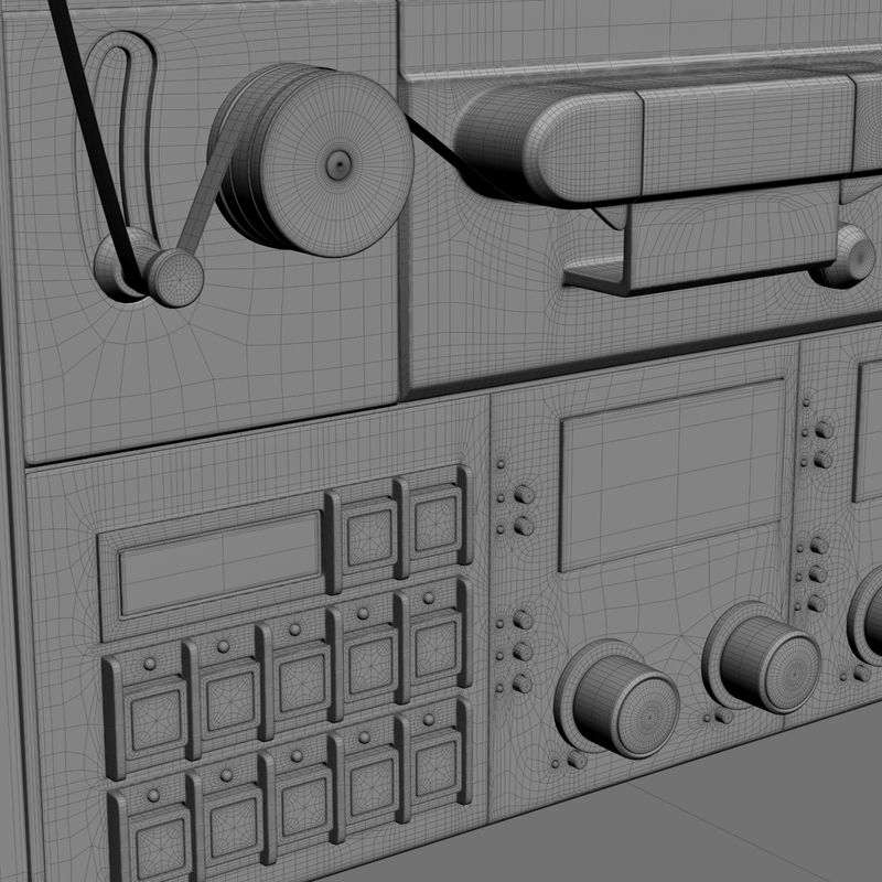 3d model tape recorder