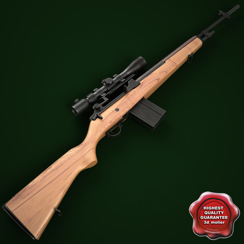 3ds max m14 rifle optical scope