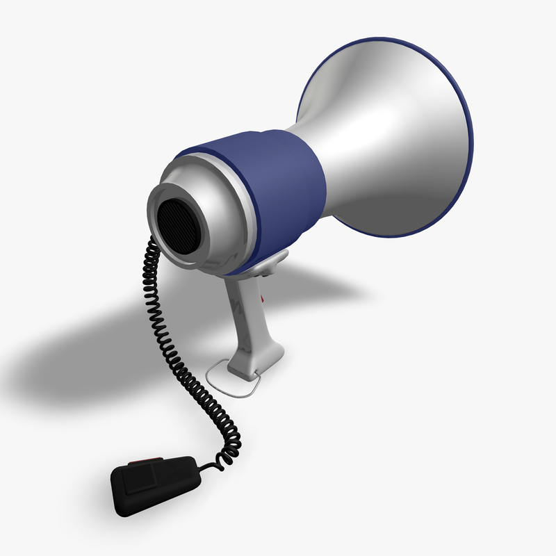 cinema4d megaphone phone