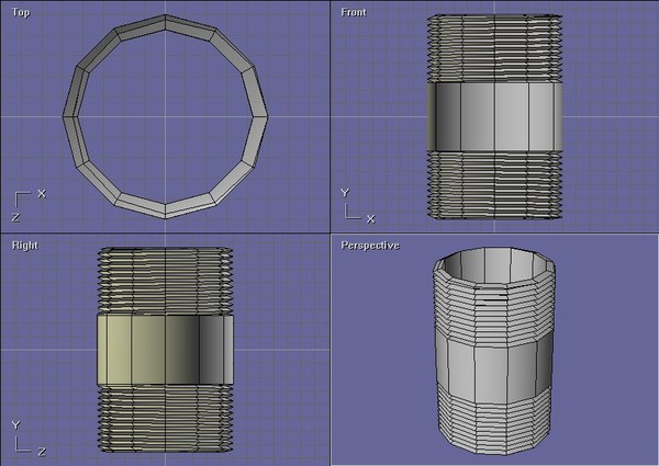 3d model of basic pipe conduits