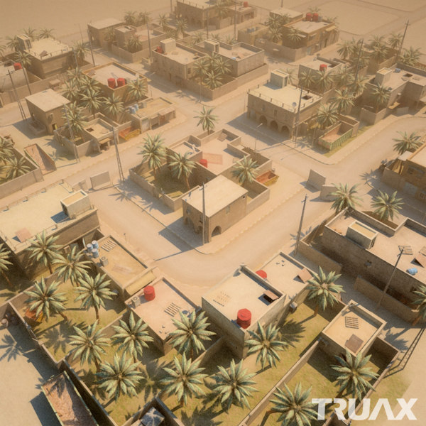3d arab city street model