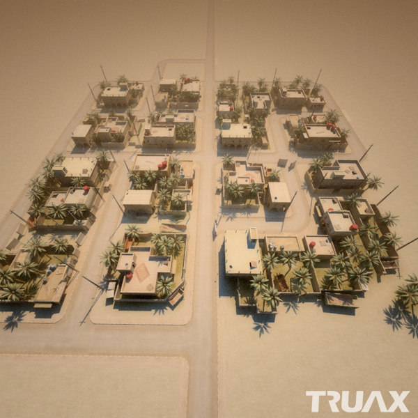 3d arab city street model