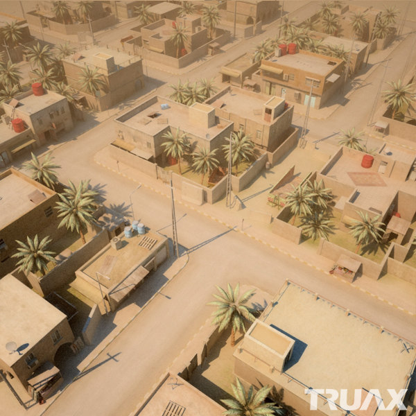 3d arab city street model