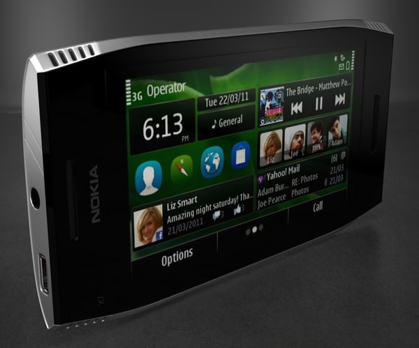nokia x7 smartphone 3d c4d