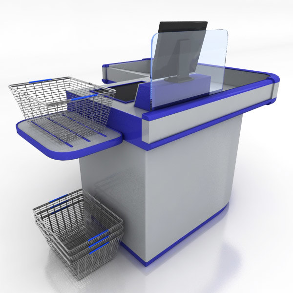 shop checkouts retail 3d max