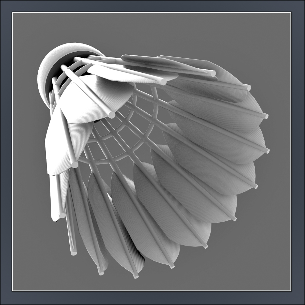 3d badminton shuttlecock