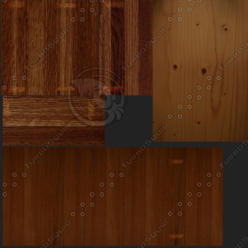 3d model wooden steps