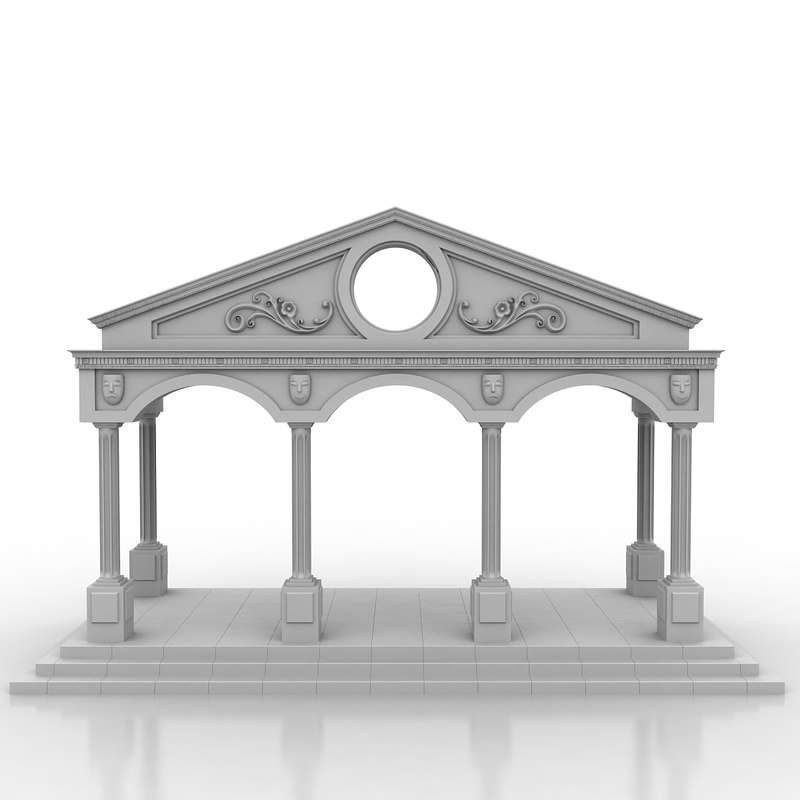 entry building element 3d max