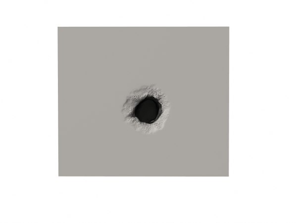 bullet hole 3d model