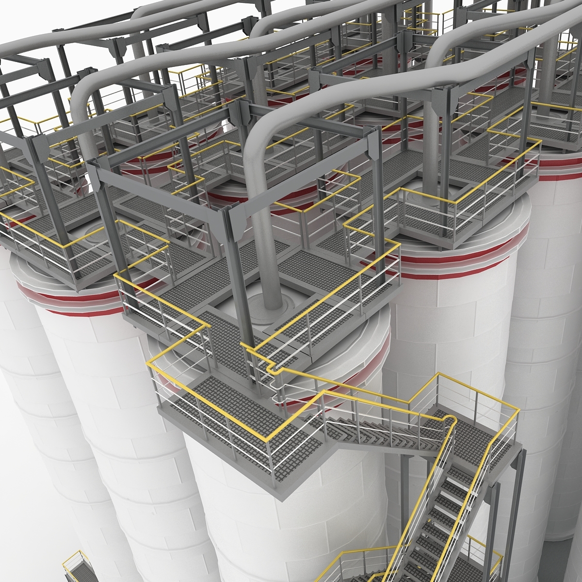 industrial silo 02 3d model