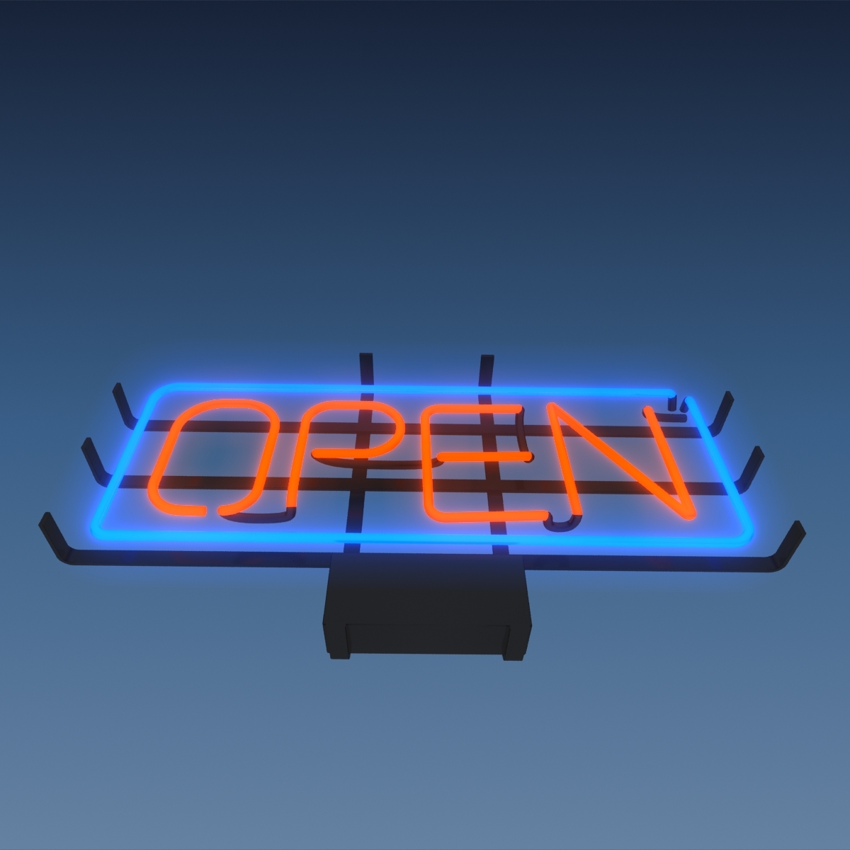 3ds max neon sign